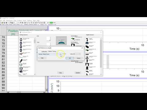 Set up Vernier Cart Picket Fence in Logger Pro