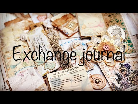 Exchange journal (prompt list+ephemera) #thecraftroom #junkjournal #journaling #60dayschallenge