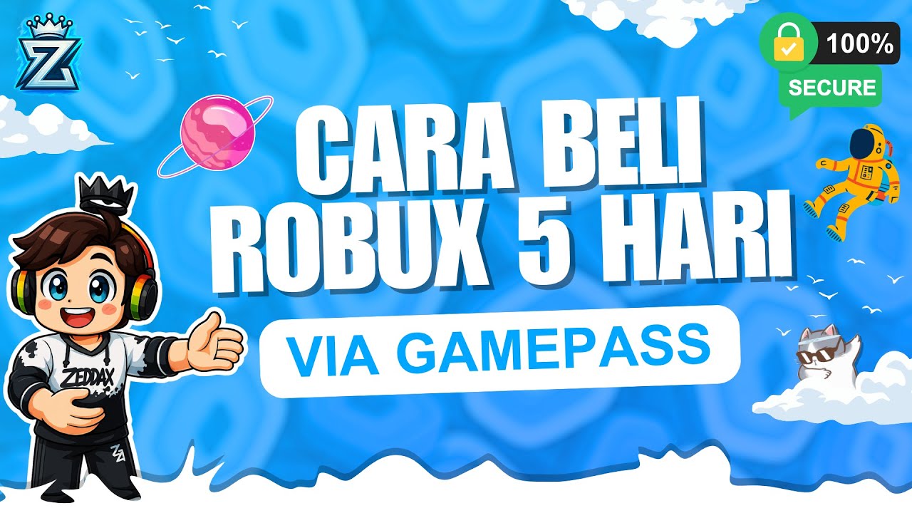 Cara Beli ROBUX ROBLOX MURAH di Zeddablox.com *TERBARU 2025* | Robux 5 Hari via Gamepass
