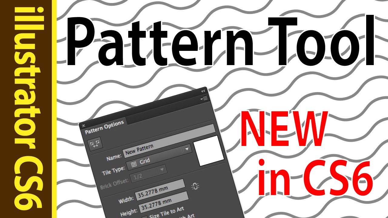 illustrator cs6 Pattern Making Tutorial! Create your own Wave Patterns = )