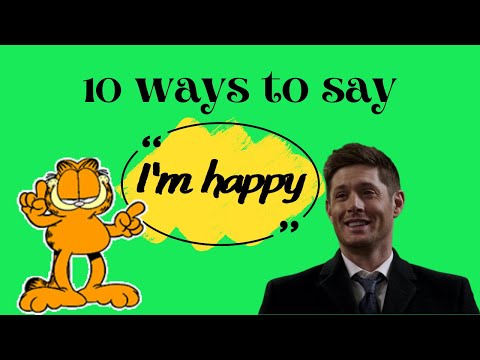 10 Way to Say Happy + Picture Quiz g…: English ESL video lessons