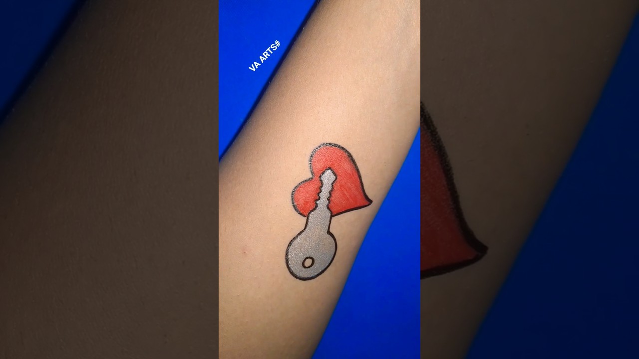 DIY KEY TATTOO 👌🌱🔑 #tattoo #shorts #viral #2k25 #trend