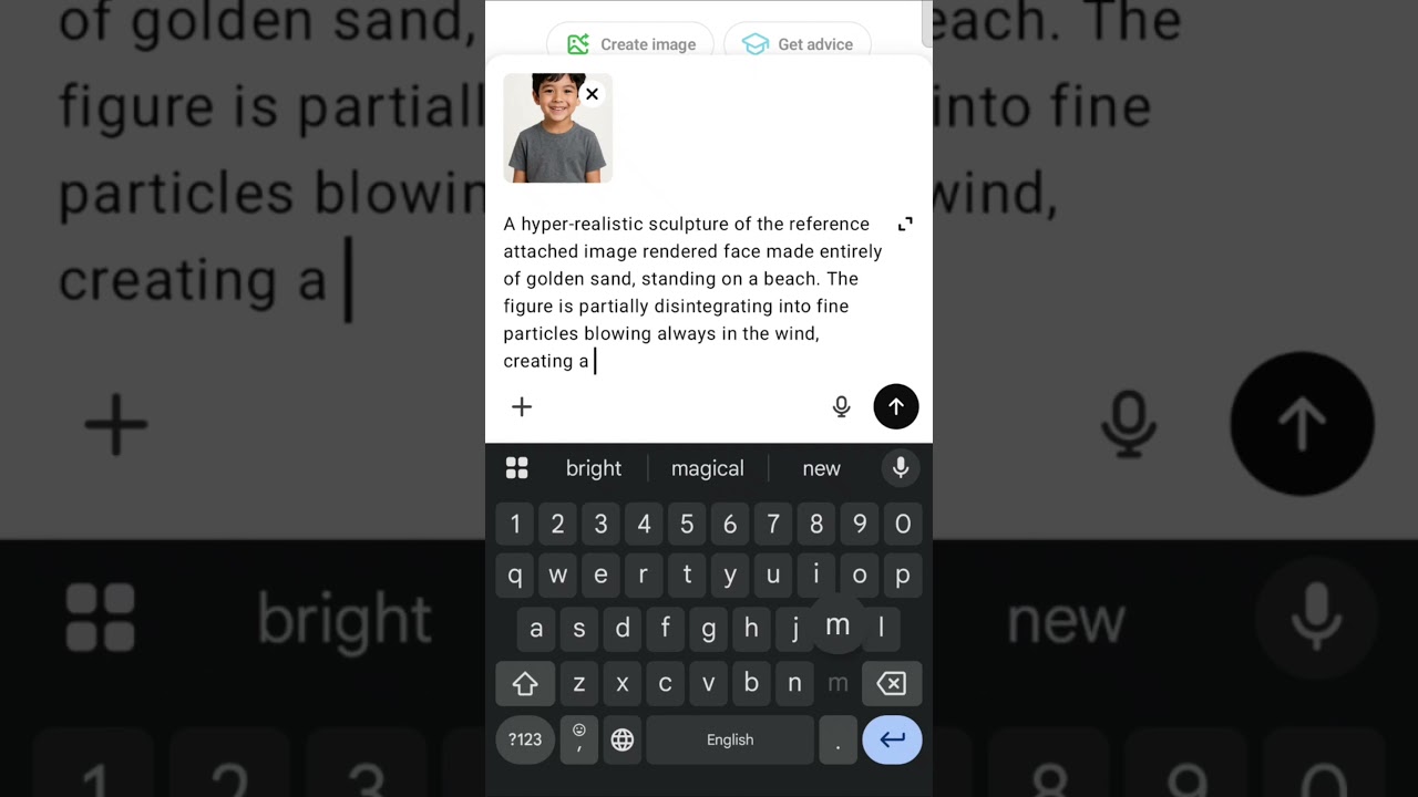 Convert your image into golden sand  #foryou #3d  #aiart #ai