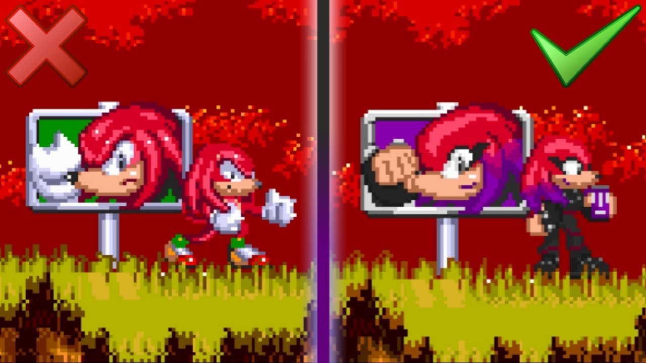 Trans Fem Knuckles in Sonic 3 A.I.R