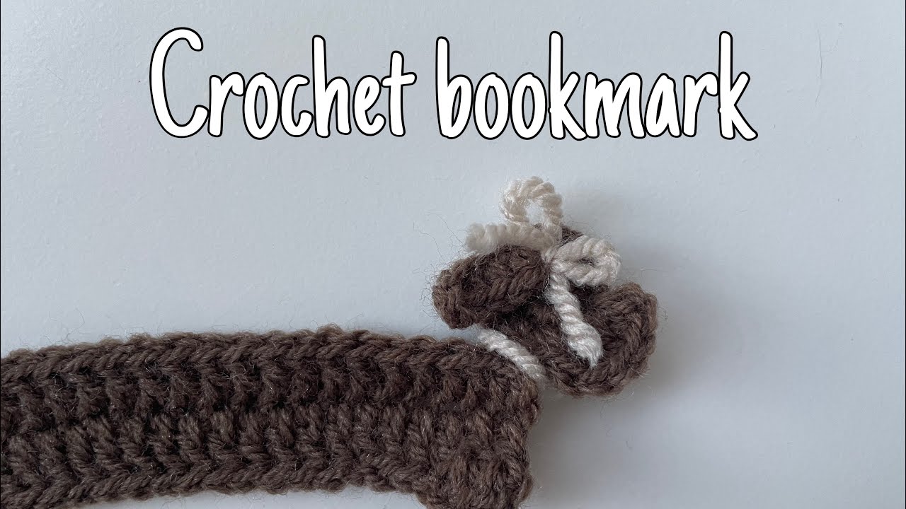 How to crochet a dog bookmark (beginner friendly)
