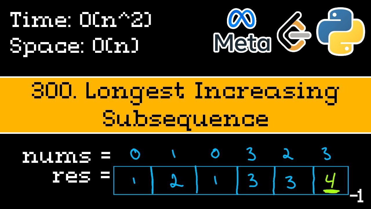 Longest Increasing Subsequence - Leetcode 300 - Blind 75 Explained - Dynamic Programming - Python