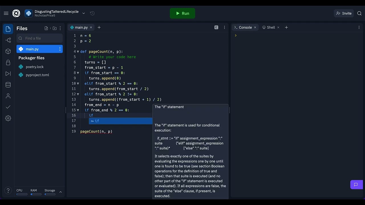 Hackerrank Drawing Book - Python Solution