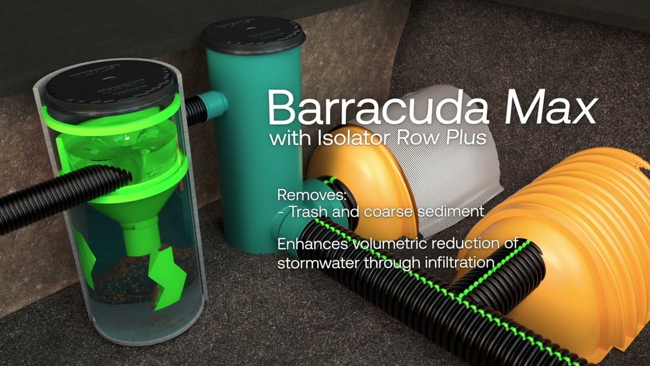 Double Down with Barracuda Max and StormTech Isolator Row PLUS