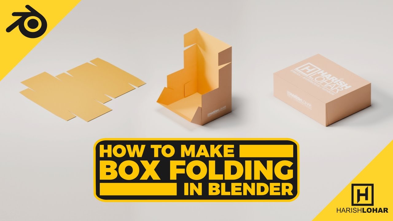 How To Animate Box Folding In Blender | Box Folding Animation Tutorial