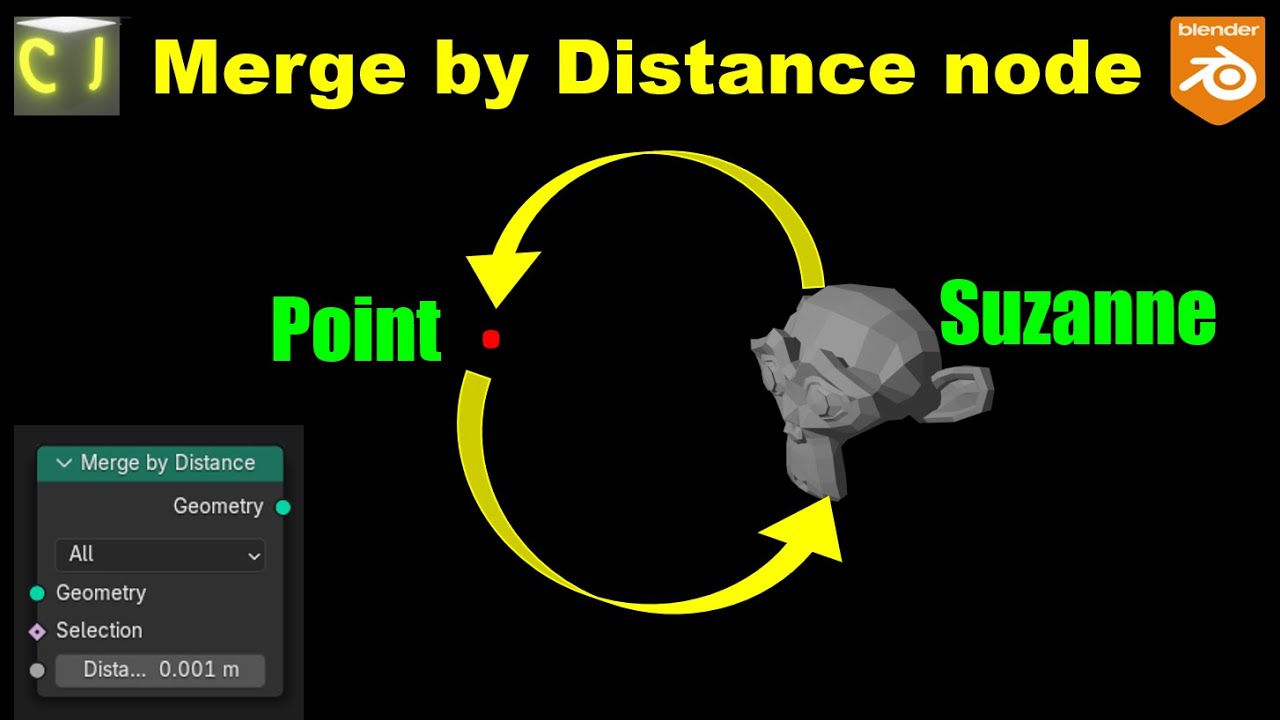 Merge by Distance node can make disappear anything! - Blender 4.2 Geometry node Tutorial