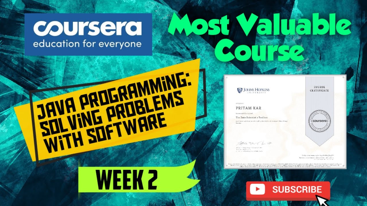 Coursera Java Programming: Solving Problems with Software Week 2 Solutions || Java Programming 🥰🥰🥰🥰