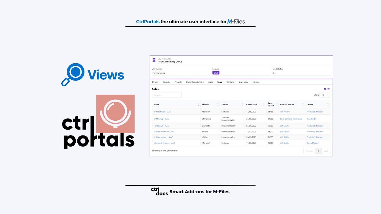 CtrlPortals - obtain a better M-Files overview with Views