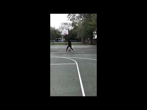 slow motion non proficient basketball player