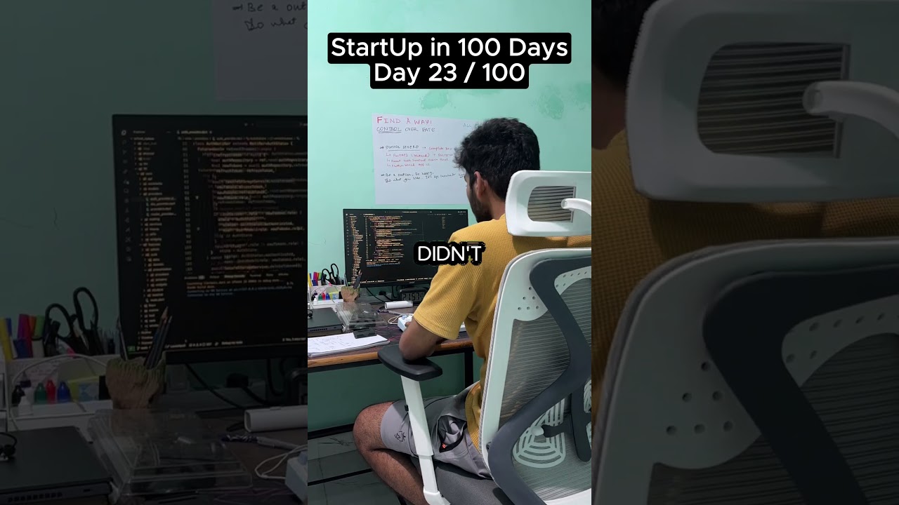 Day 23/100 - Coding A Startup in 100 Days #python #flutter #techstartup #tech #startup #react