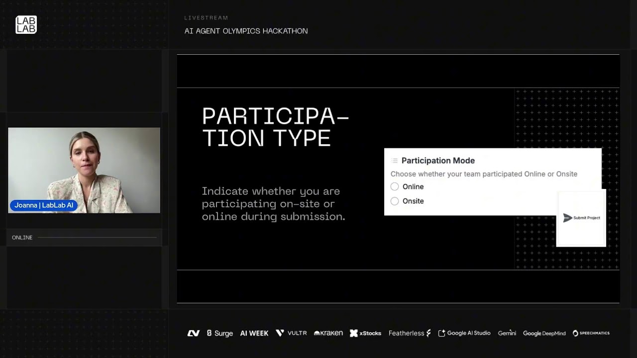 AI Agent Olympics Hackathon Kick-off Stream