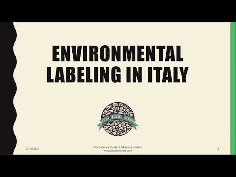 Mandatory environmental labeling in Italy explained – FOOD LAW LATEST
