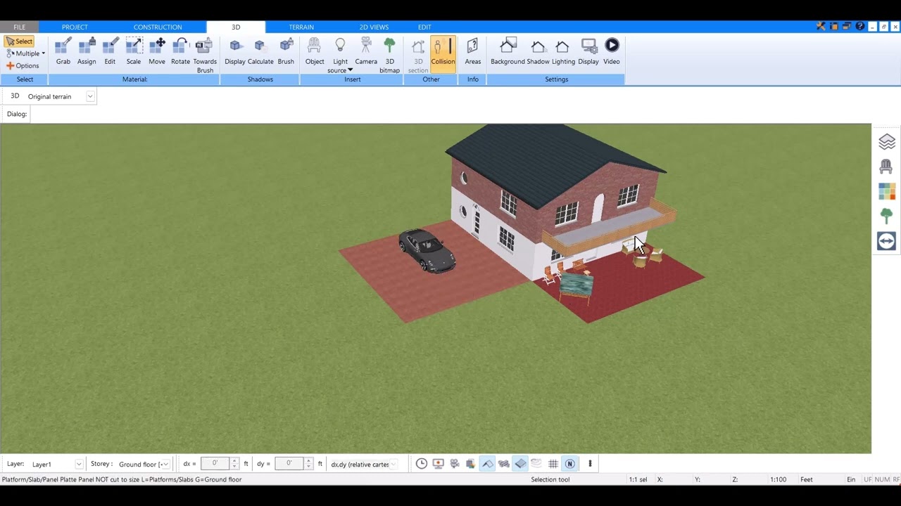 Importing 3D Objects from the SketchUp 3D Warehouse into Plan7Architect
