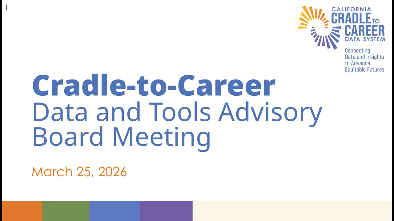 March 25, 2026 - Data and Tools Advisory Board Meeting