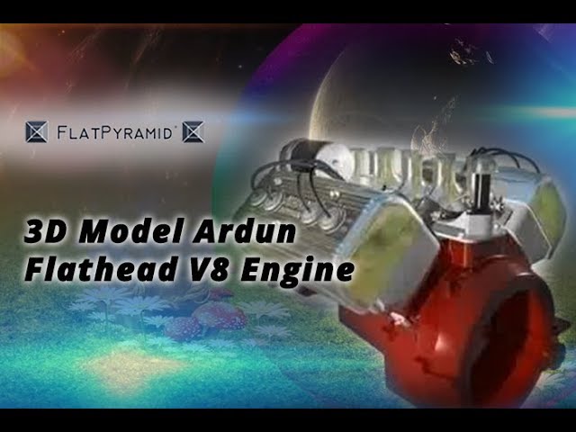 Ardun Flathead V8 Engine 3D Model - FlatPyramid