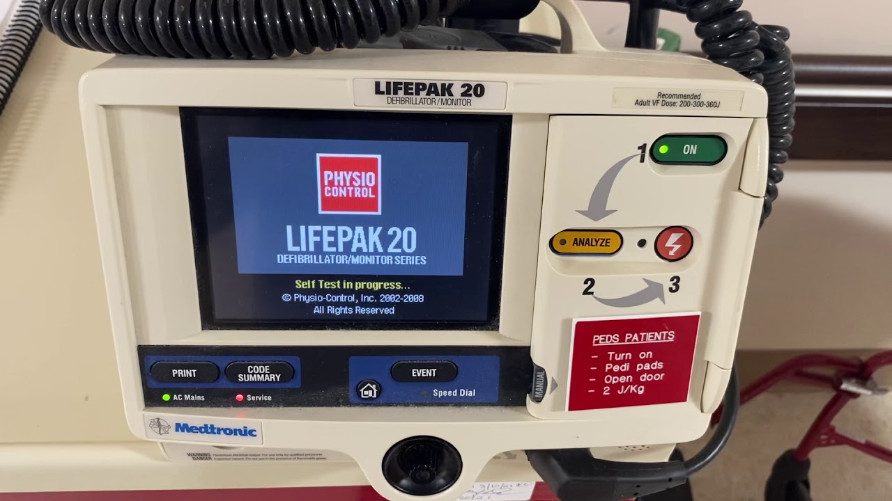 How to perform a user test on the Medtronic Lifepak 20 AED