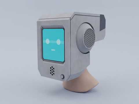 🤖 Robot Mask - Stray・ 3D File for ・Cults