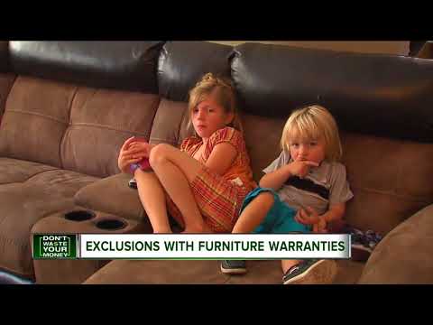 Furniture warranties can have many exclusions