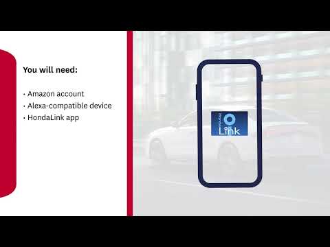 Using the Honda Alexa Skill