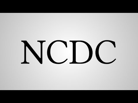 What Does "NCDC" Stand For?