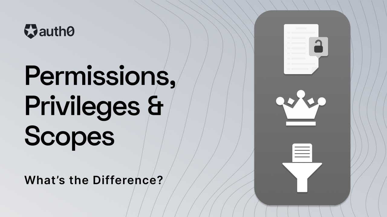 Permissions, Privileges and Scopes - What's the Difference?
