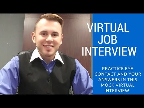 VIRTUAL MOCK JOB INTERVIEW VR - practice eye contact and answers -