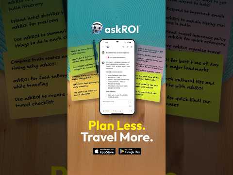 Plan Less. Travel More. Download free on the App Store & Google Play. https://askroi.com/download