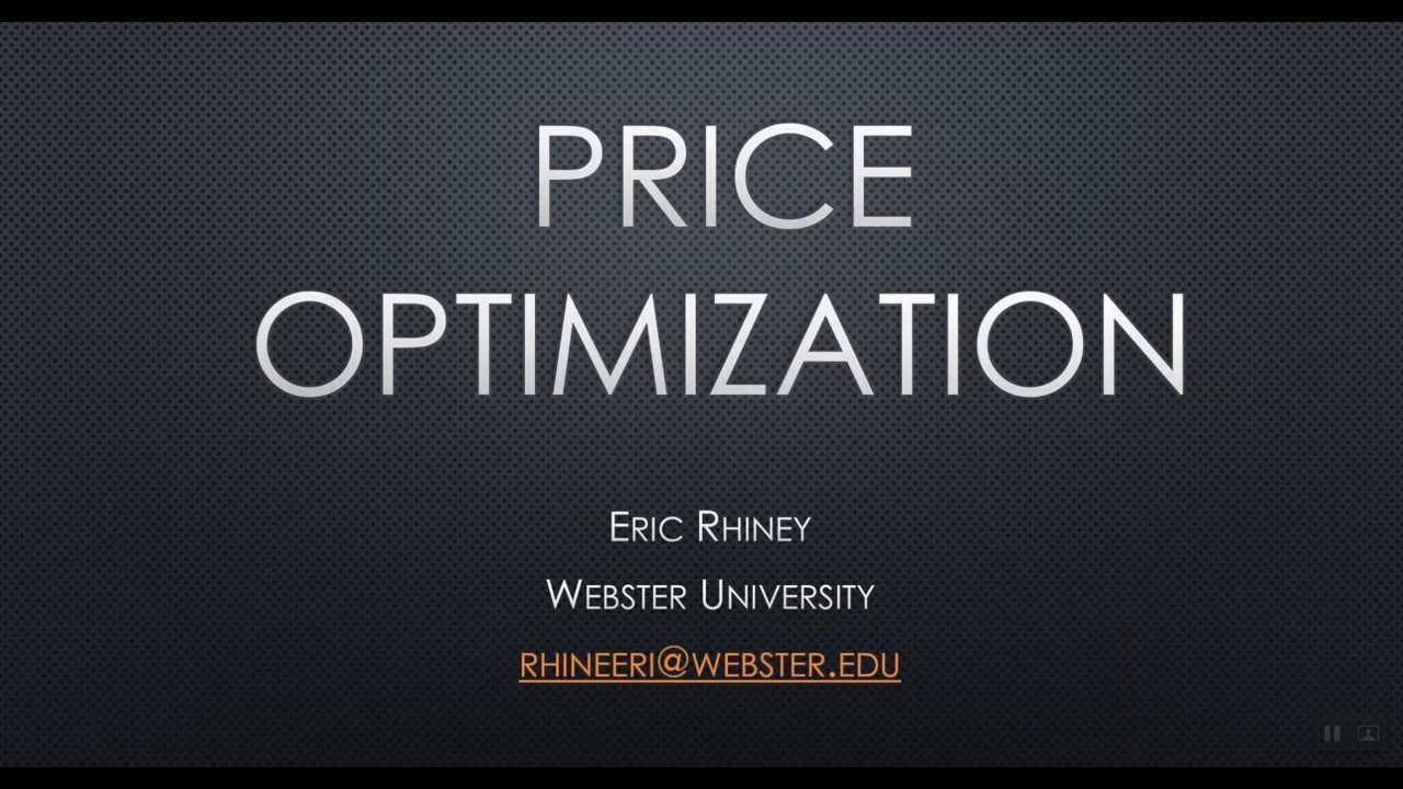 Price Optimization Explanation
