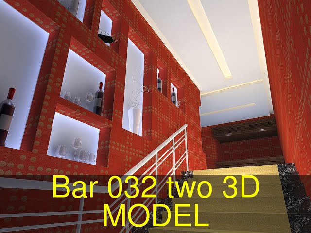 Bar 032 two 3D Model - FlatPyramid