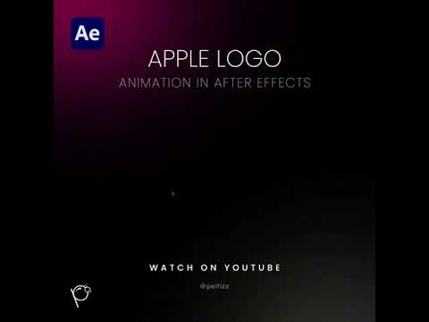 Apple Logo Animation in after effects #aftereffects #microinteractions https://youtu.be/Cl6y9vln0LQ