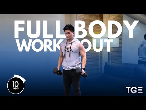 10-Minute Dumbbell Full Body Workout to Burn Fat & Build Lean Muscle at Home | TGE Fitness ๐ช๐ฅ