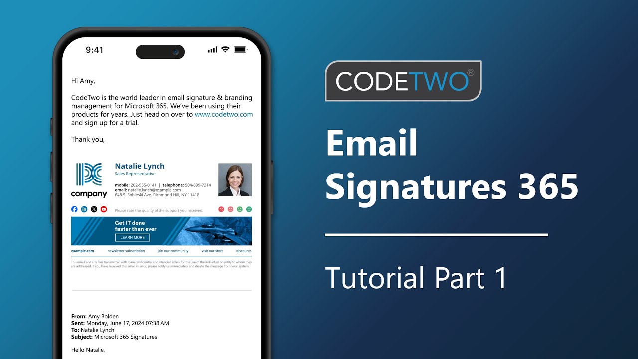 CodeTwo signatures tutorial part 1: Create a CodeTwo account & register a tenant