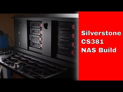 Silverstone CS381 NAS Build DIY Home Server, For Hard Drive storage