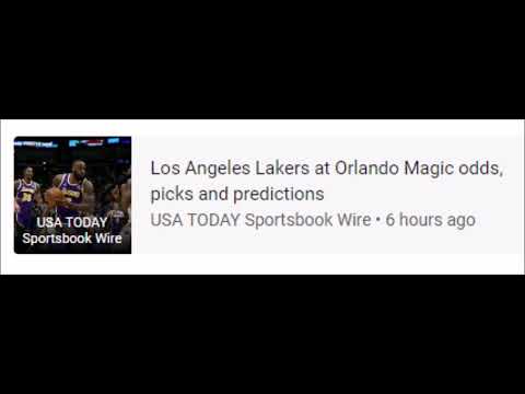USA TODAY Sportsbook WireLos Angeles Lakers at Orlando Magic odds, picks and predictions