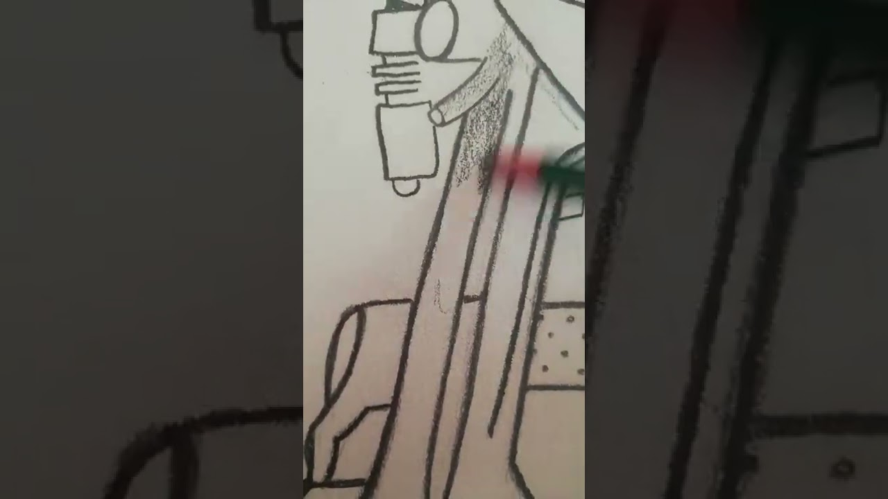 Drawing Battle droid #shorts  #art #drawing #starwars
