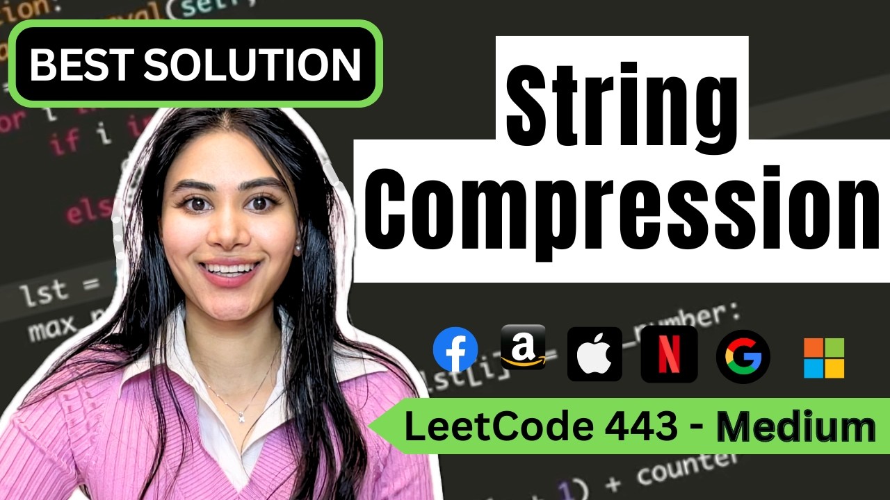 String Compression - LeetCode 443 - Python #leetcode75 #leetcode