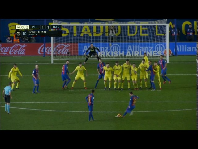 Ranking the 5 best free-kicks scored by Lionel Messi for Barcelona