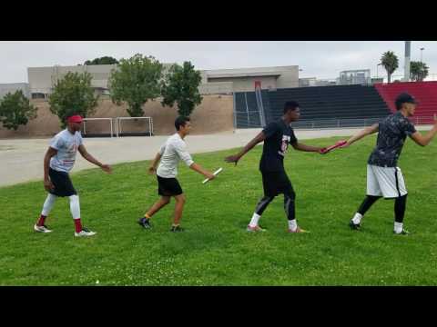 How to pass a baton in track