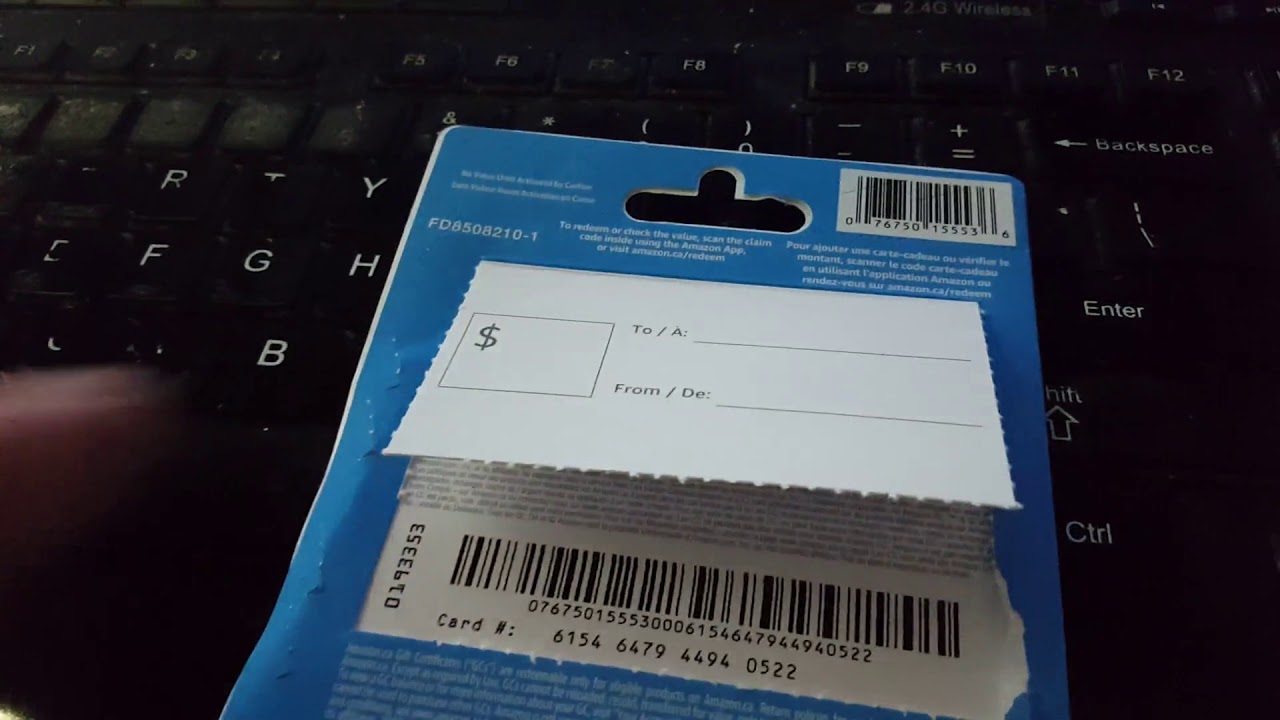 How to find my Amazon Gift Card Promo Code