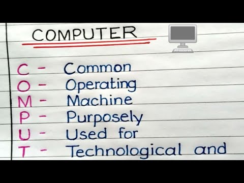 Full Form Of Computer π₯ In English ll Computer Full Form ll