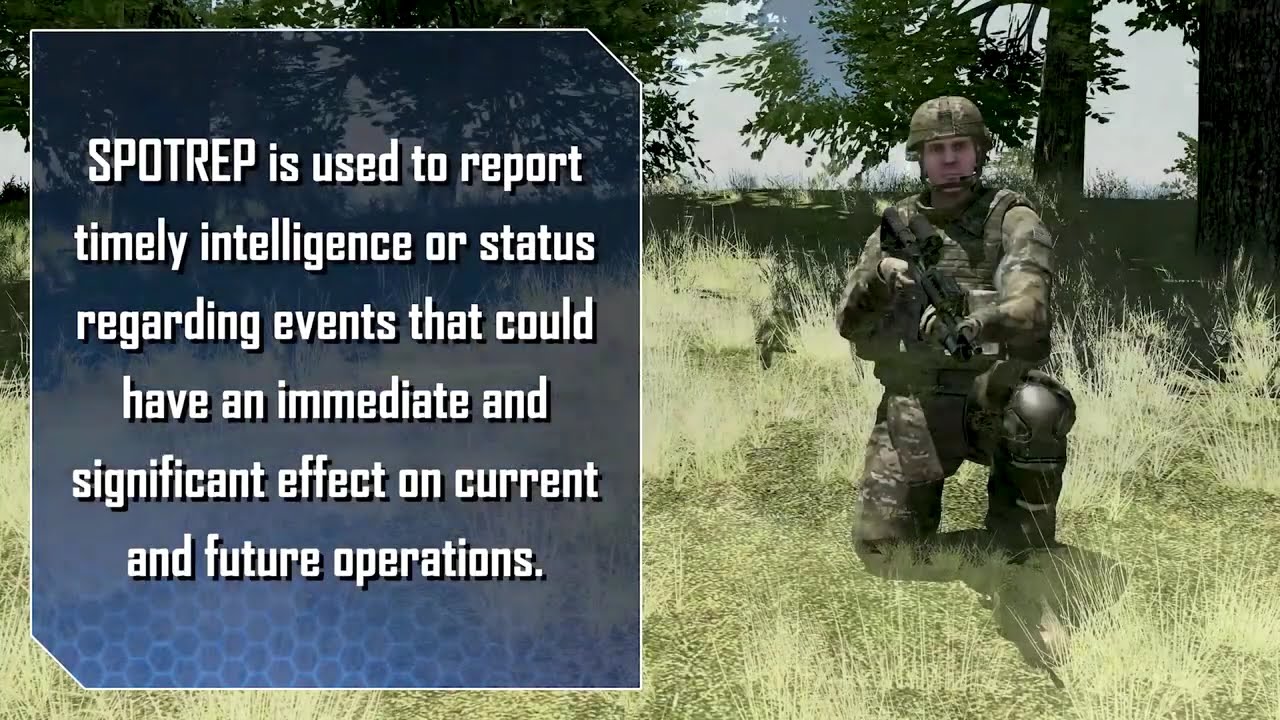 SMCT: Send a Spot Report (SPOTREP)