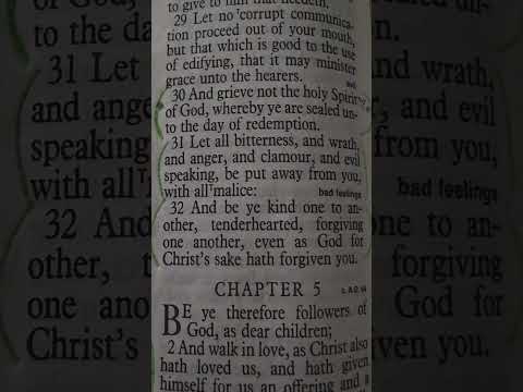 Let all bitterness and wrath and anger (EPHESIANS 4:31)