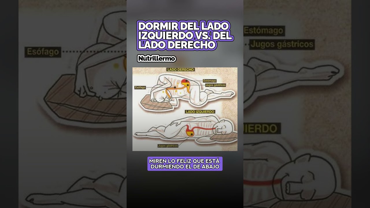 Sleeping on the left side vs. the right side - Nutrillermo #nutrillermo #sleep #health #wellness
