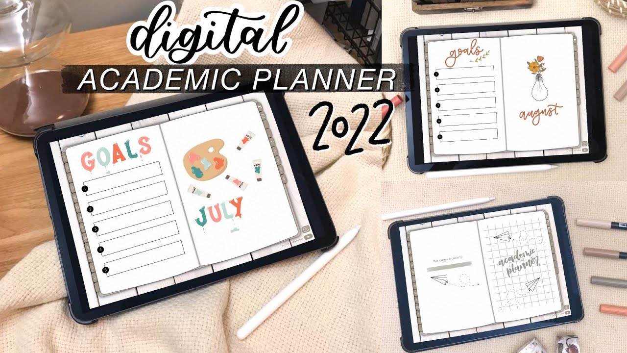 DIGITAL ACADEMIC PLANNER | Digital Bullet Journal | Undated Digital Planner | Student Bullet Journal