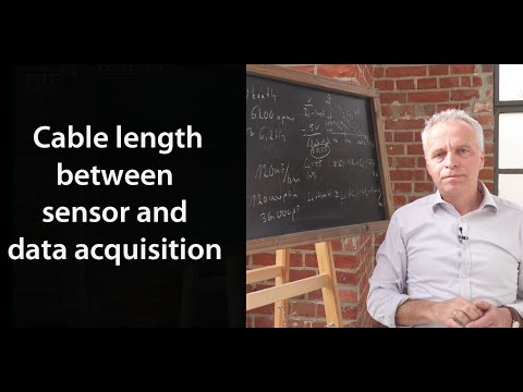 How to calculate the cable length between sensor and data acquisition unit