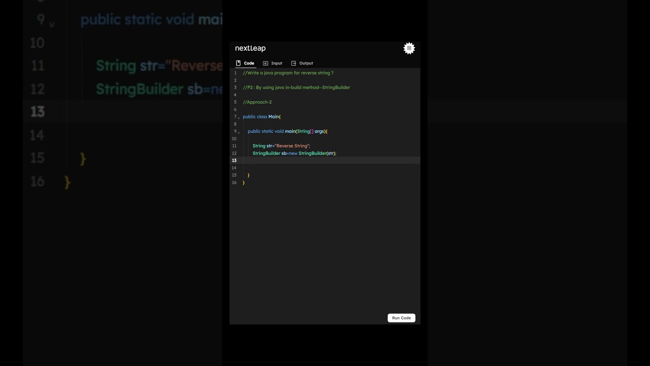 Reverse String Using StringBuilder-2